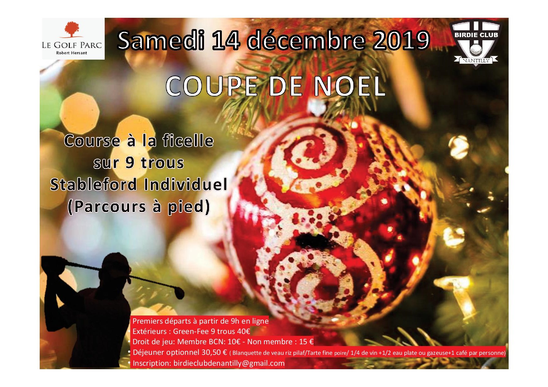 COUPE DE NOEL - Golf Parc Robert Hersant